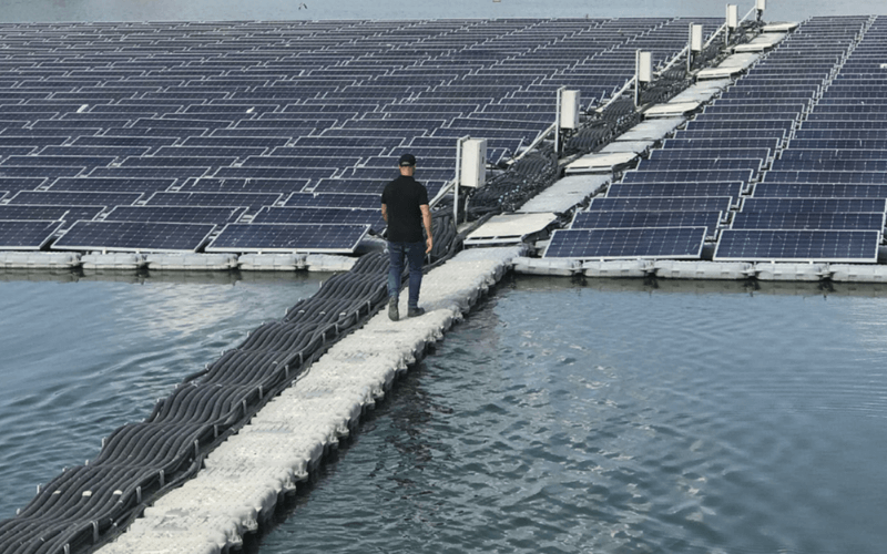 Floating Solar Panels on Farm Dams