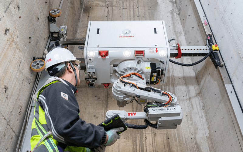 Schindler R.I.S.E. Robot Revolutionizes Elevator Installation